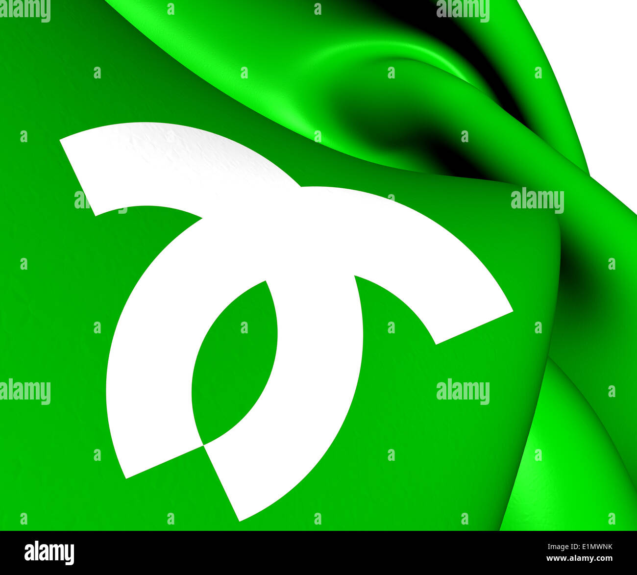 Flag of Kobe, Japan. Close Up Stock Photo - Alamy