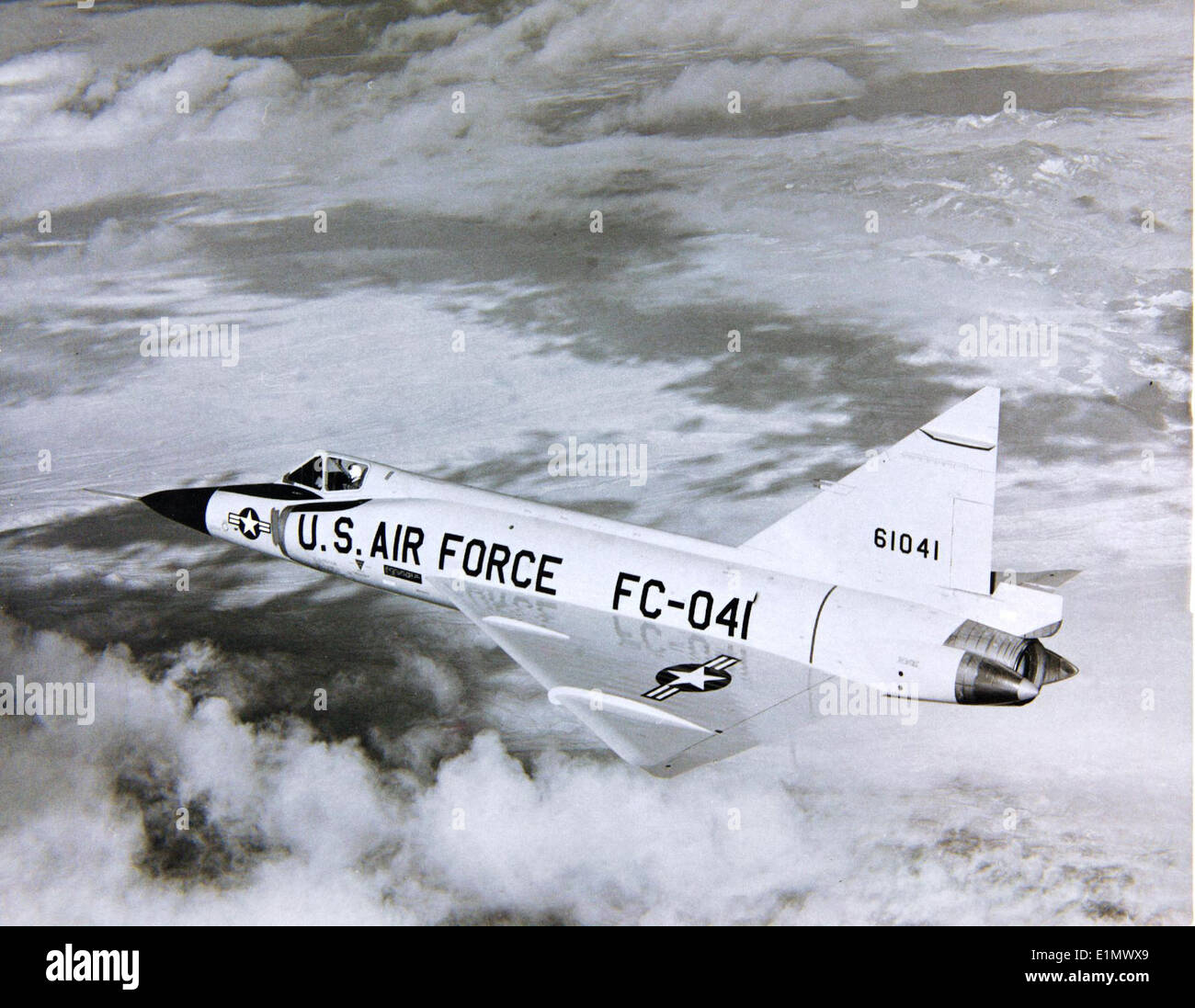 The Convair F-102 Delta Dagger, tail number 56-1041, was a delta-wing ...