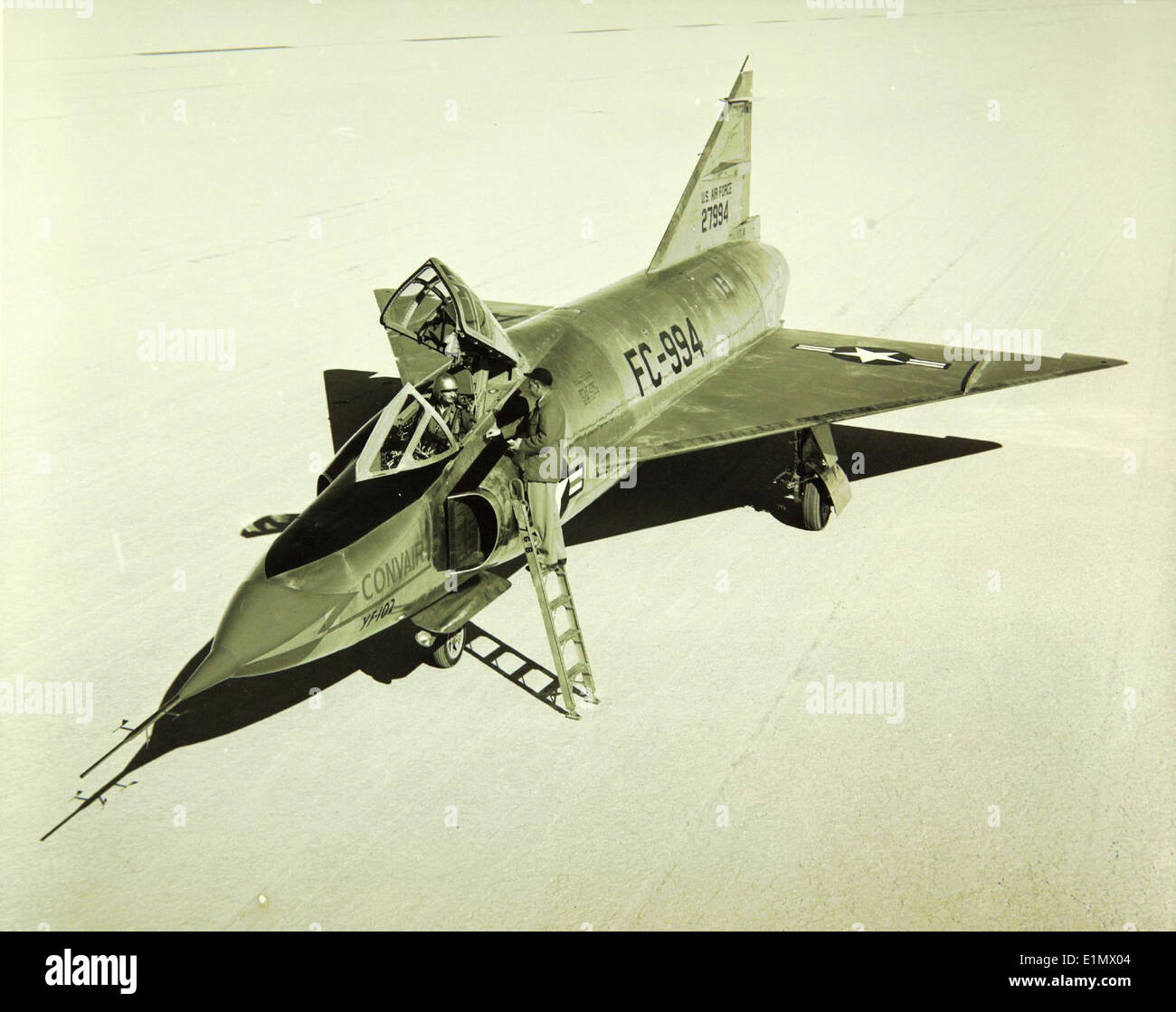 The Convair F-102 Delta Dagger, with tail number 52-7994, was a ...