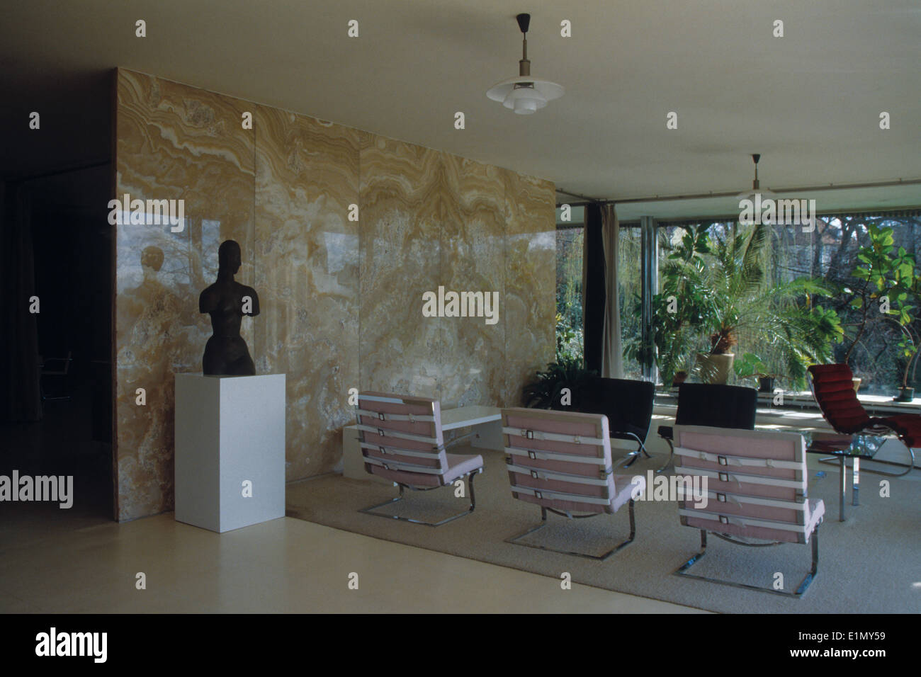 Villa Tugendhat designed by Ludwig Mies van der Rohe (1928) in Brno ...