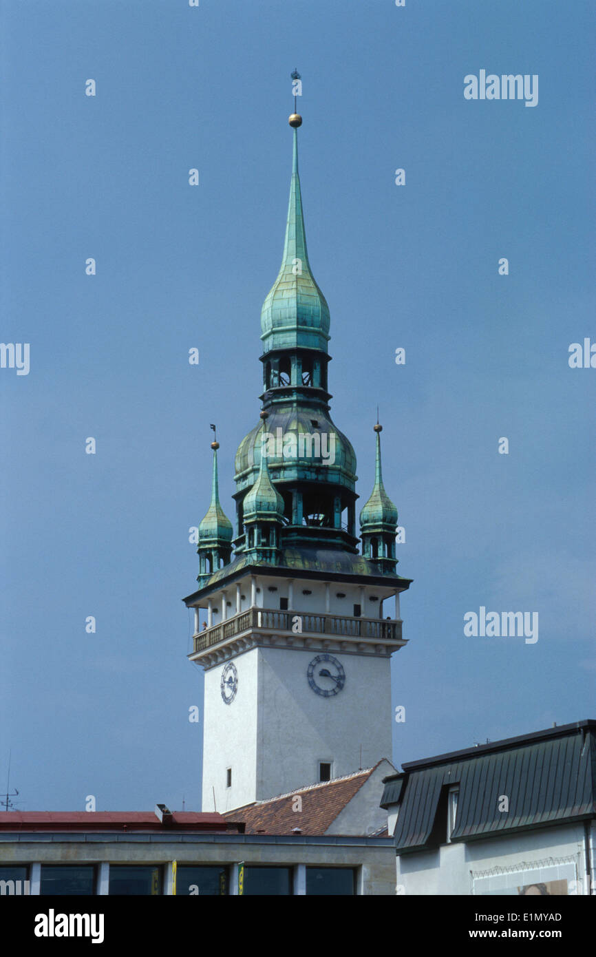 Tower of the Old Town Hall (Stará radnice) in Brno, Czech Republic ...