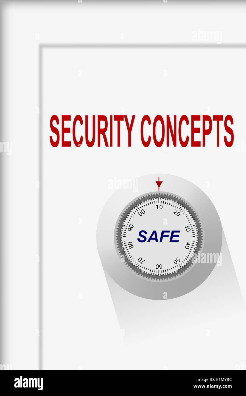 illustration of security concept with metal safe Stock Photo - Alamy