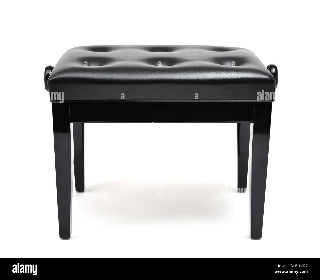 Piano chair isolated on white Stock Photo - Alamy