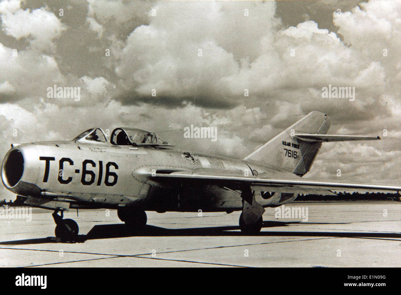 The MiG-15 Fagot (serial 2057) was captured by Charles E. Yeager during ...