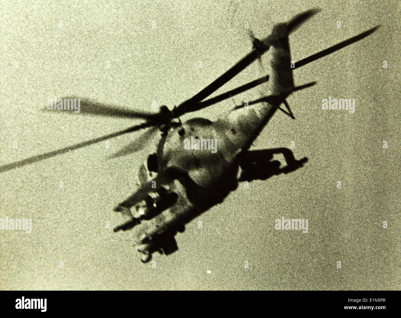 The Mil Mi-24 is a Soviet-designed attack helicopter and gunship used ...