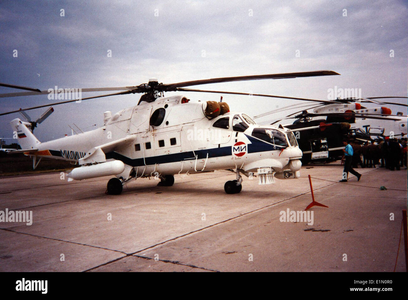The Mil Mi-24 Hind is a Soviet-designed attack helicopter, developed in ...