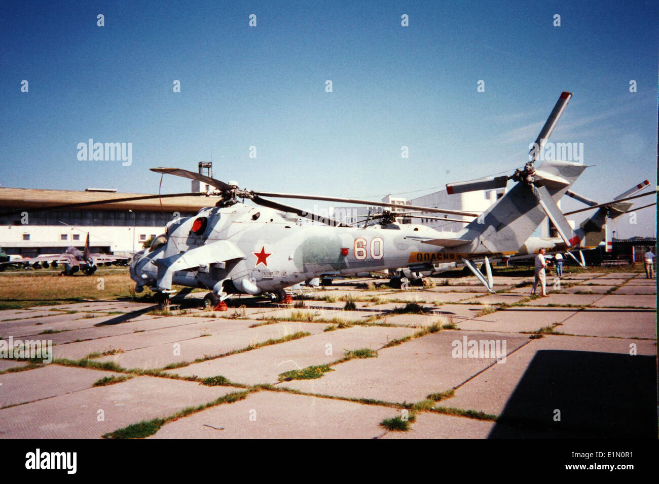 The Mil Mi-24, known as the 'Hind,' is a Soviet-designed attack helicopter used extensively in ...