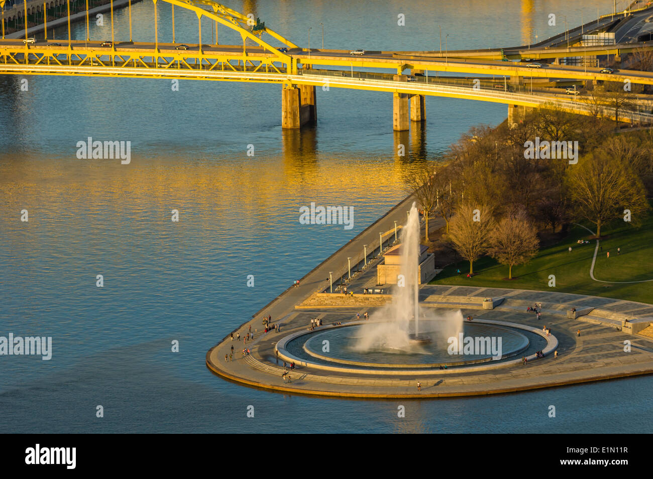Point State Park fountain. Pittsburgh, Pennsylvania Stock Photo - Alamy