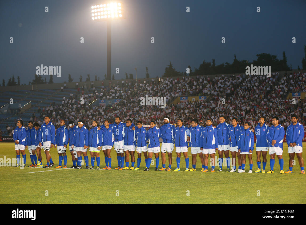 Tokyo, Japan. 30th May, 2014. Samoa team group (WSM) Rugby : Rugby test ...