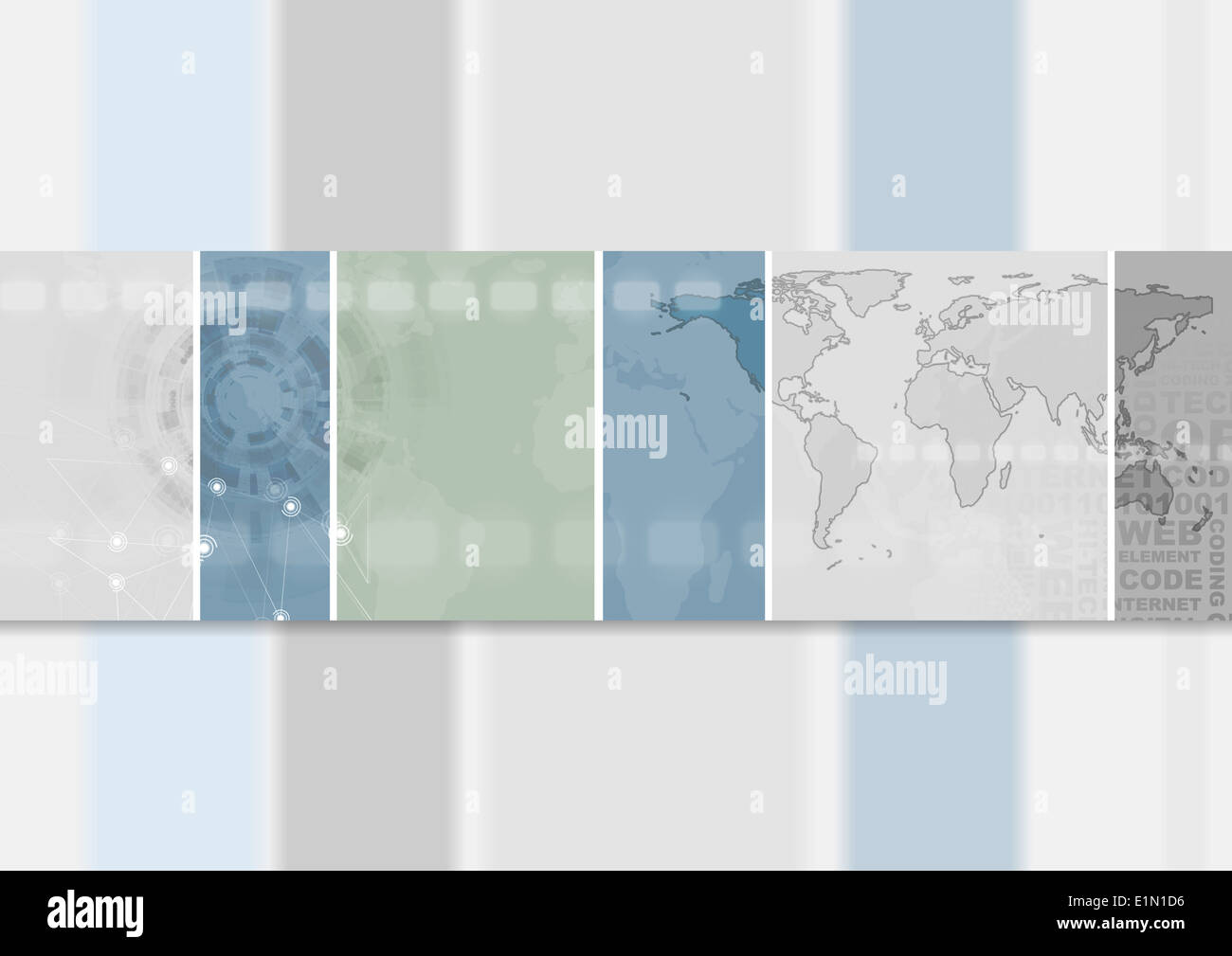 Abstract hi-tech vector banner design Stock Photo - Alamy