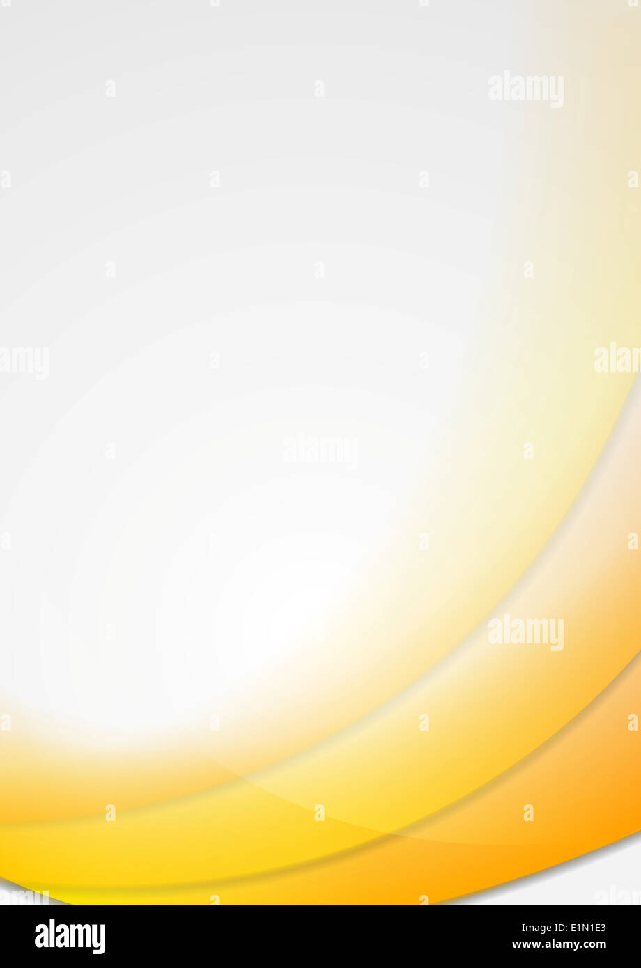 Abstract yellow wavy design. Vector background Stock Photo - Alamy