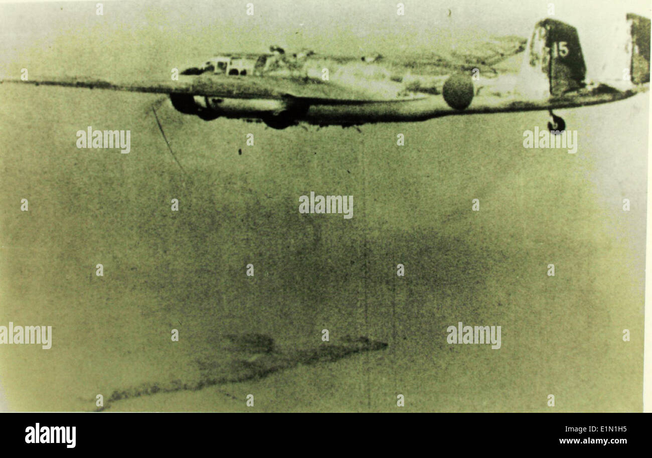 The Mitsubishi G3M2, known as the Nell, was a twin-engine bomber used ...