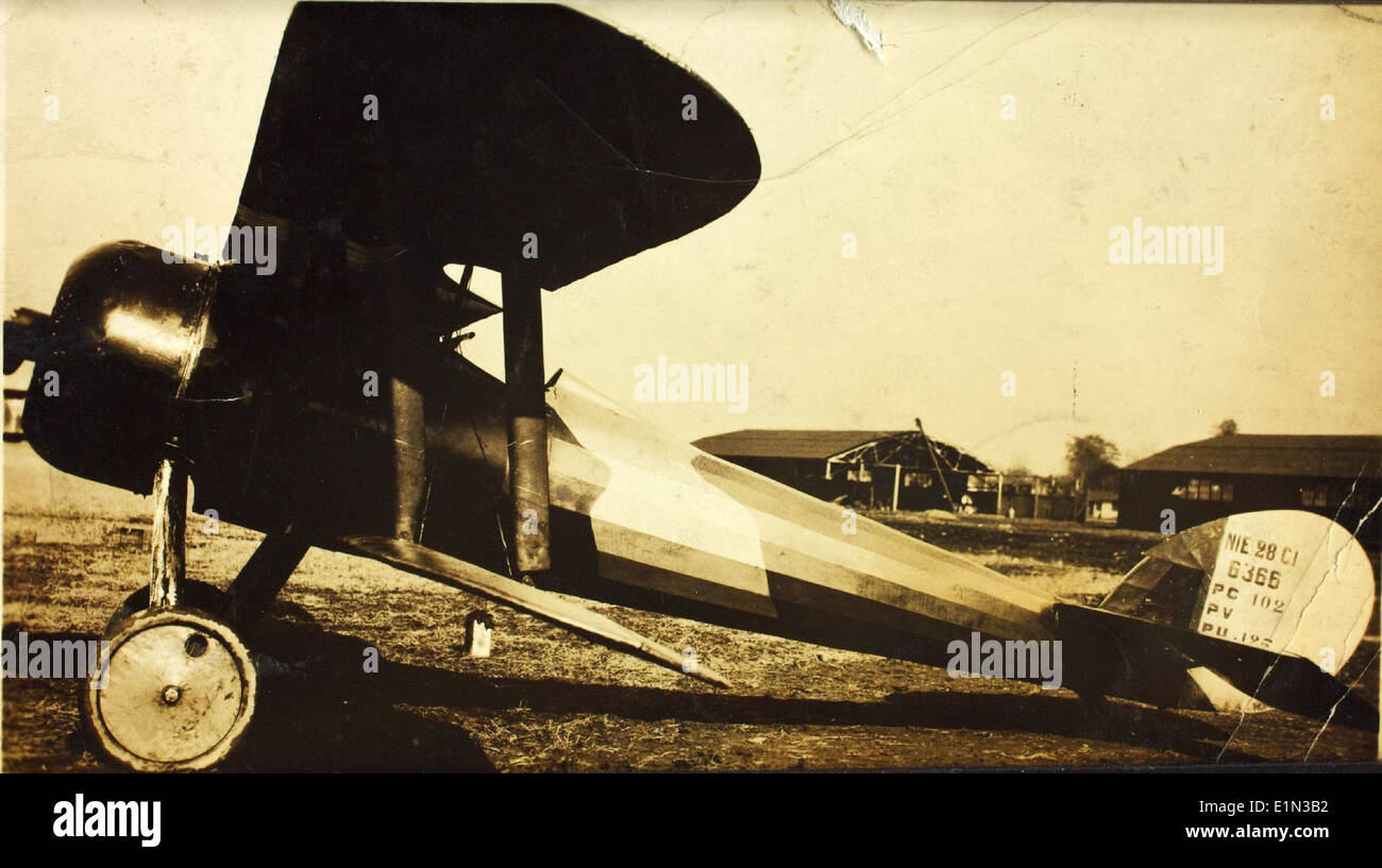 The Nieuport 28 was a French biplane used during World War I. It was ...