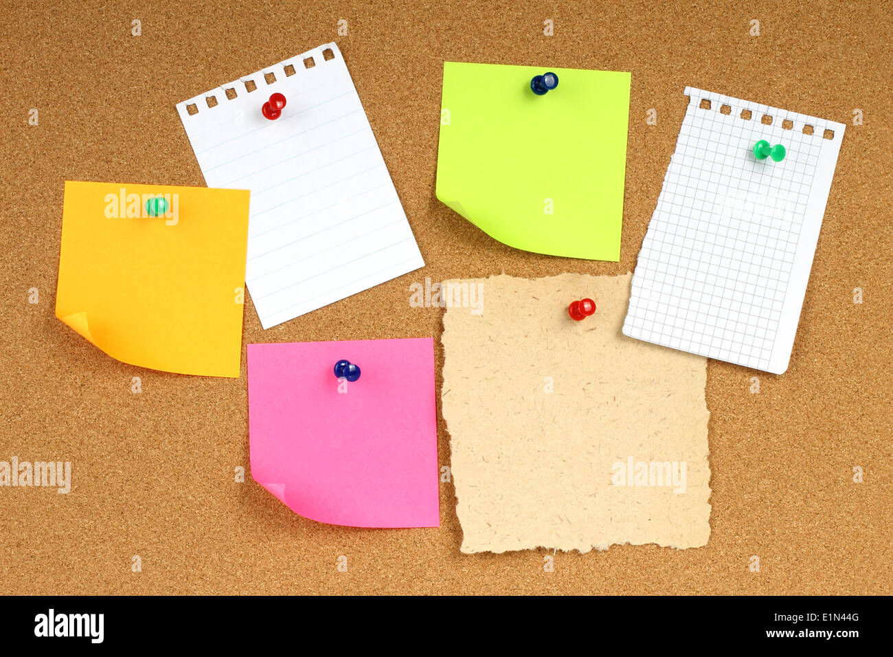 Notice board torn notes hi-res stock photography and images - Alamy