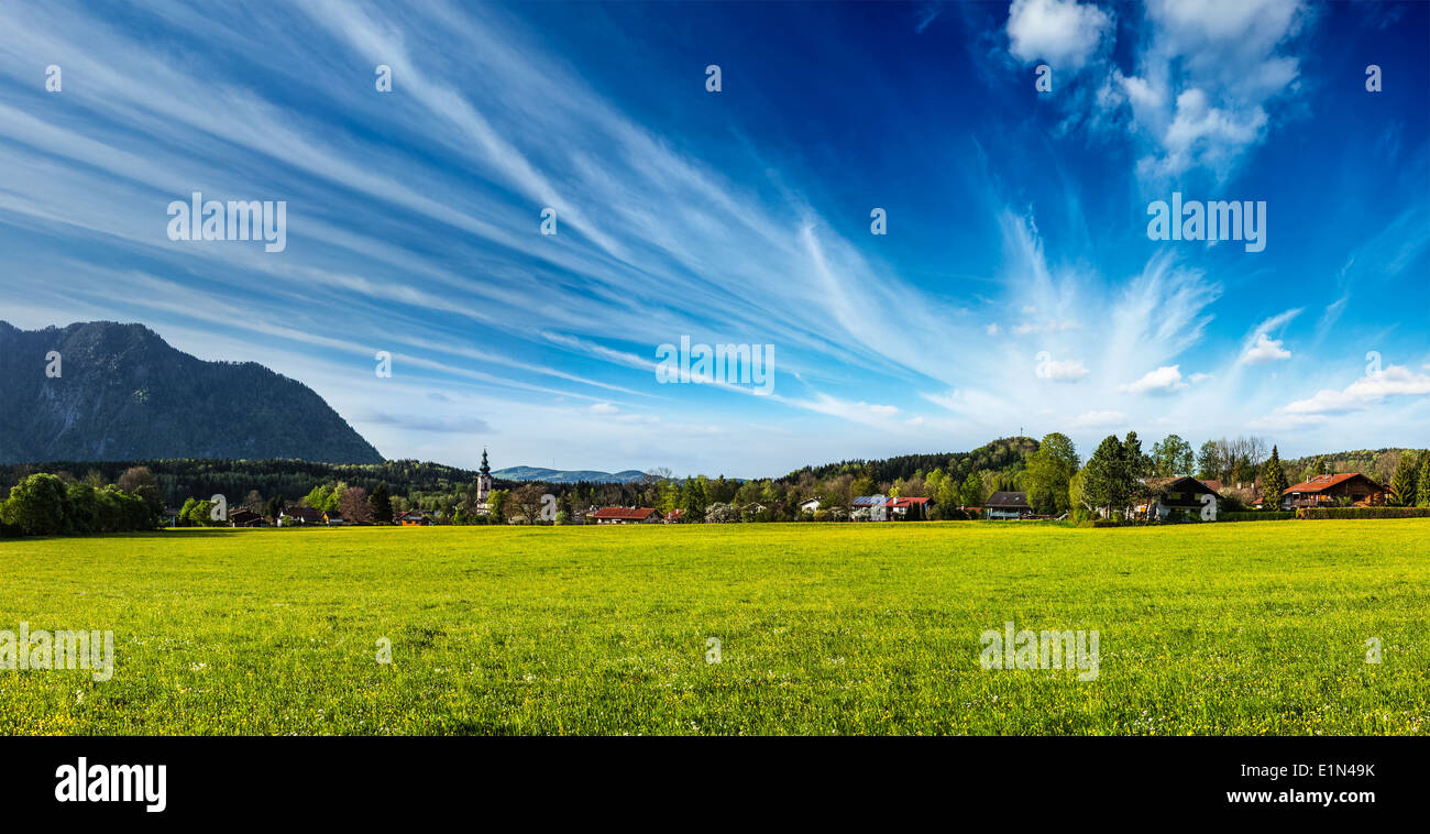 German countryside and village panorama. Germany Stock Photo - Alamy