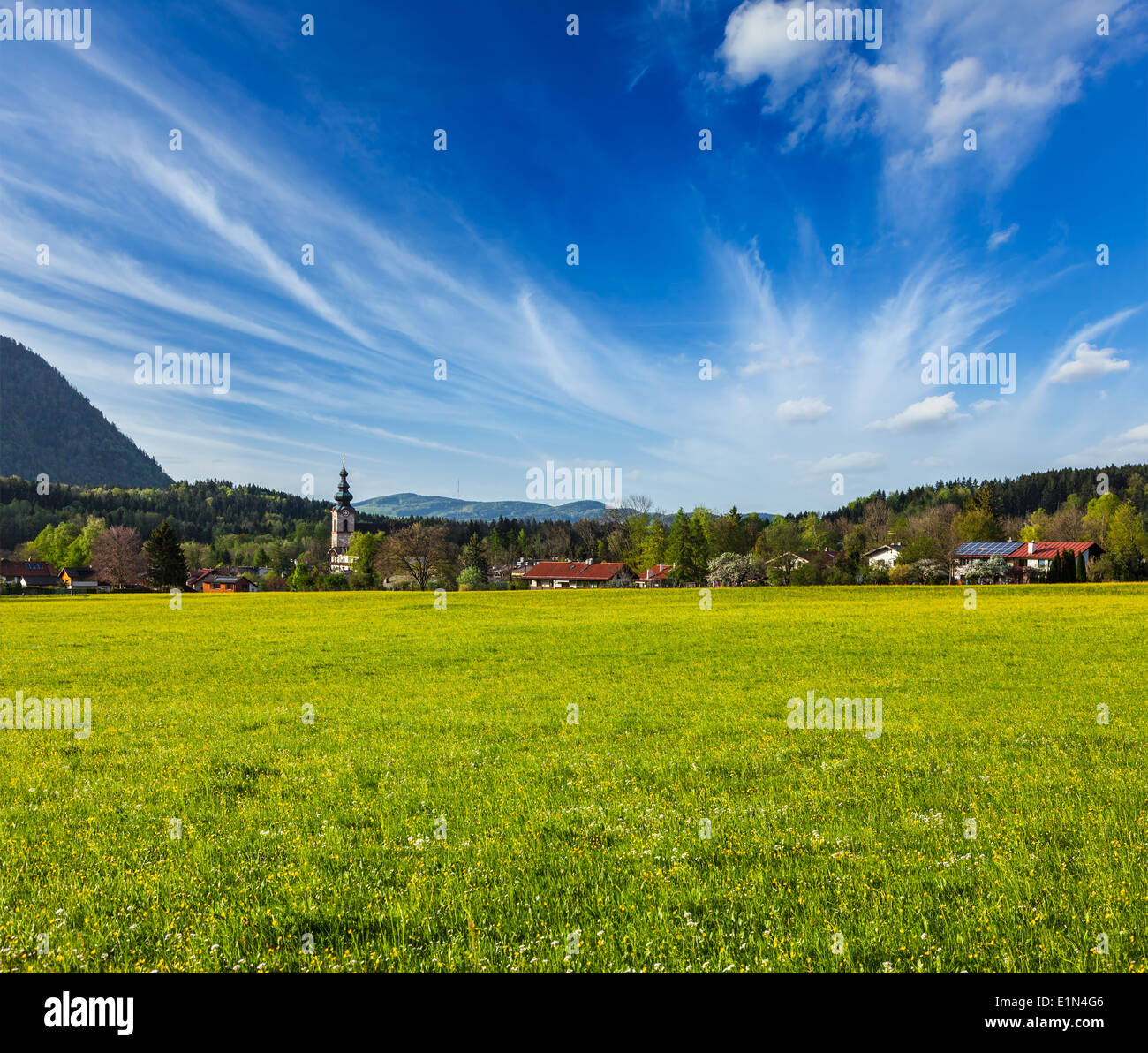 German countryside and village Stock Photo - Alamy
