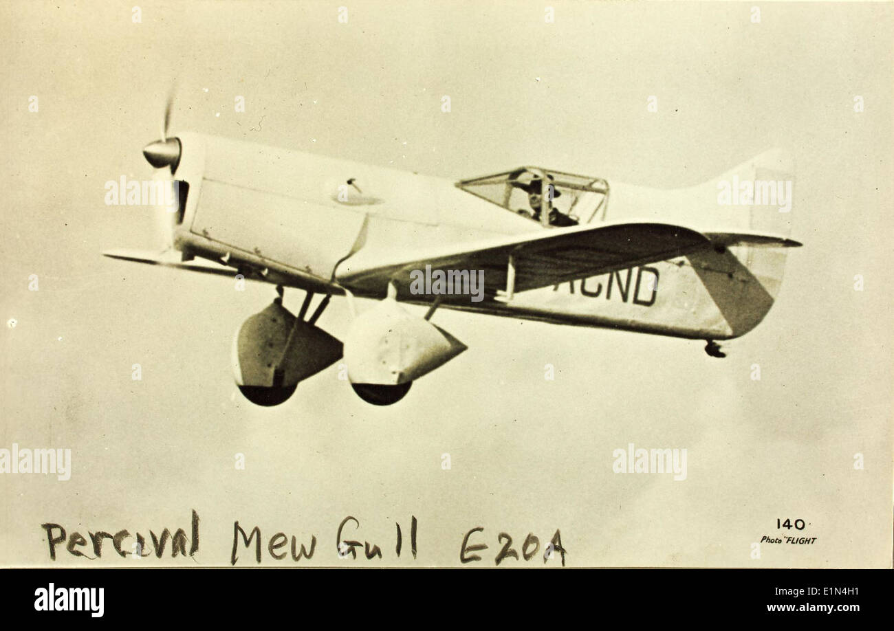 The Percival Mew Gull was a British light aircraft, designed for both ...