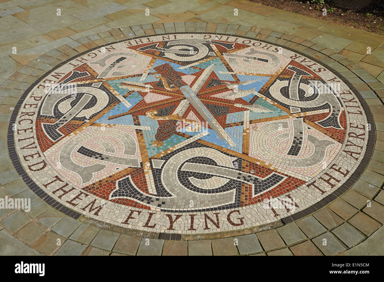 Pavement mosaic outside county court hi-res stock photography and ...