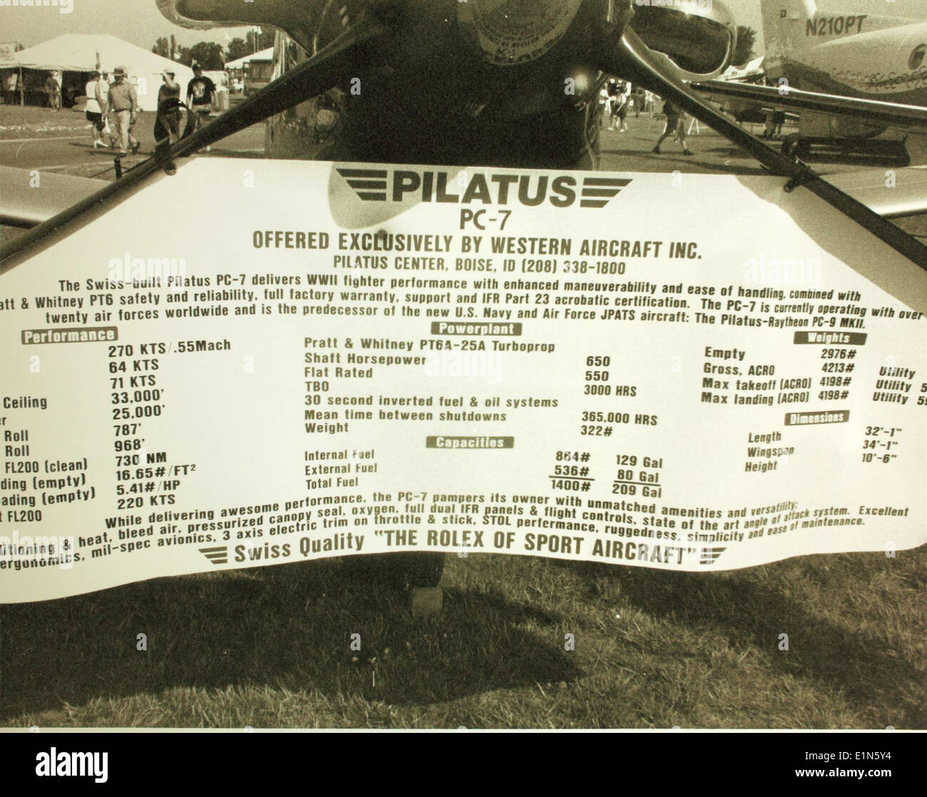 The Pilatus PC-7 is a Swiss-built turboprop trainer aircraft used by ...