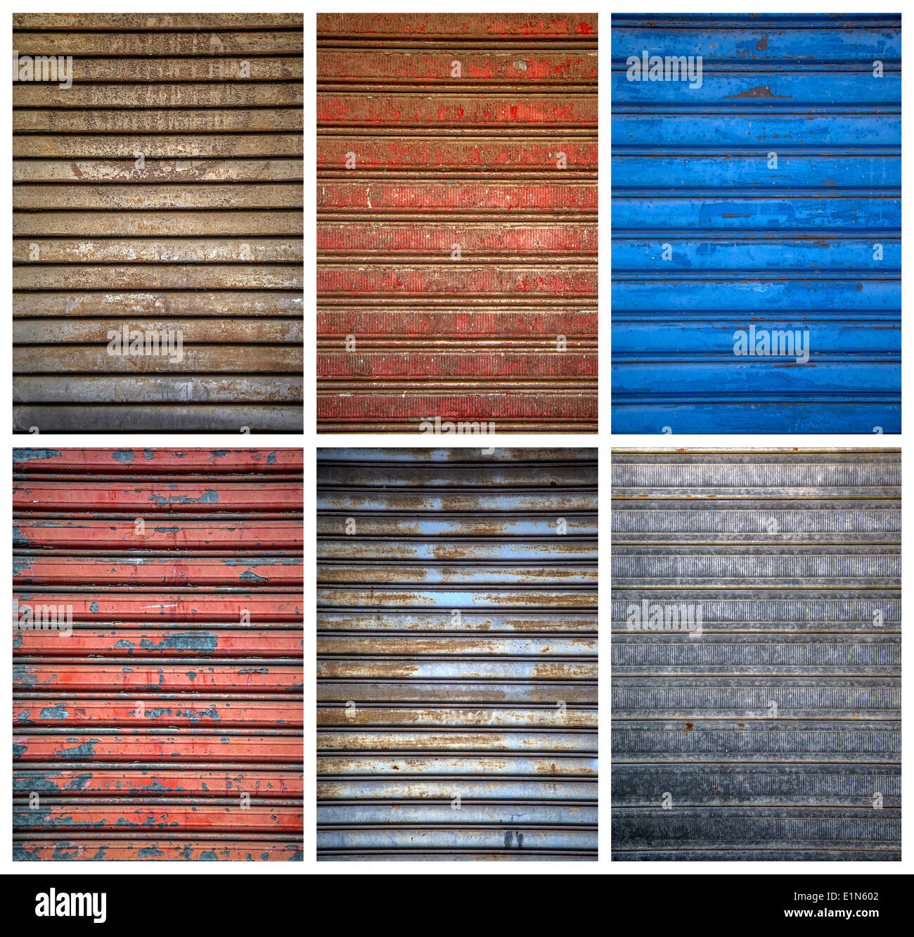 Set of metal textures Stock Photo - Alamy
