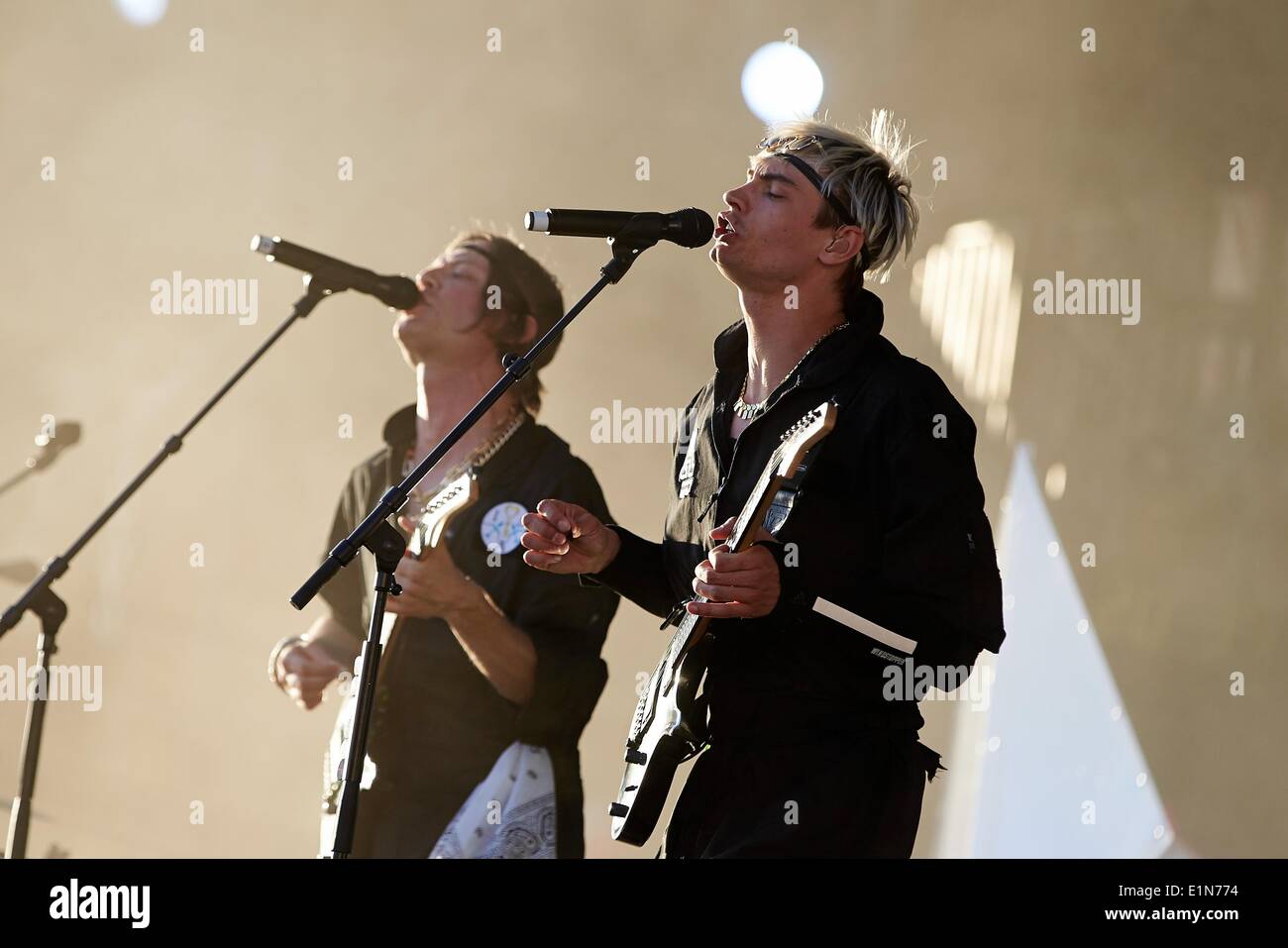 Nuerburg, Germany. 06th June, 2014. Gustaf Noren performs with his band ...