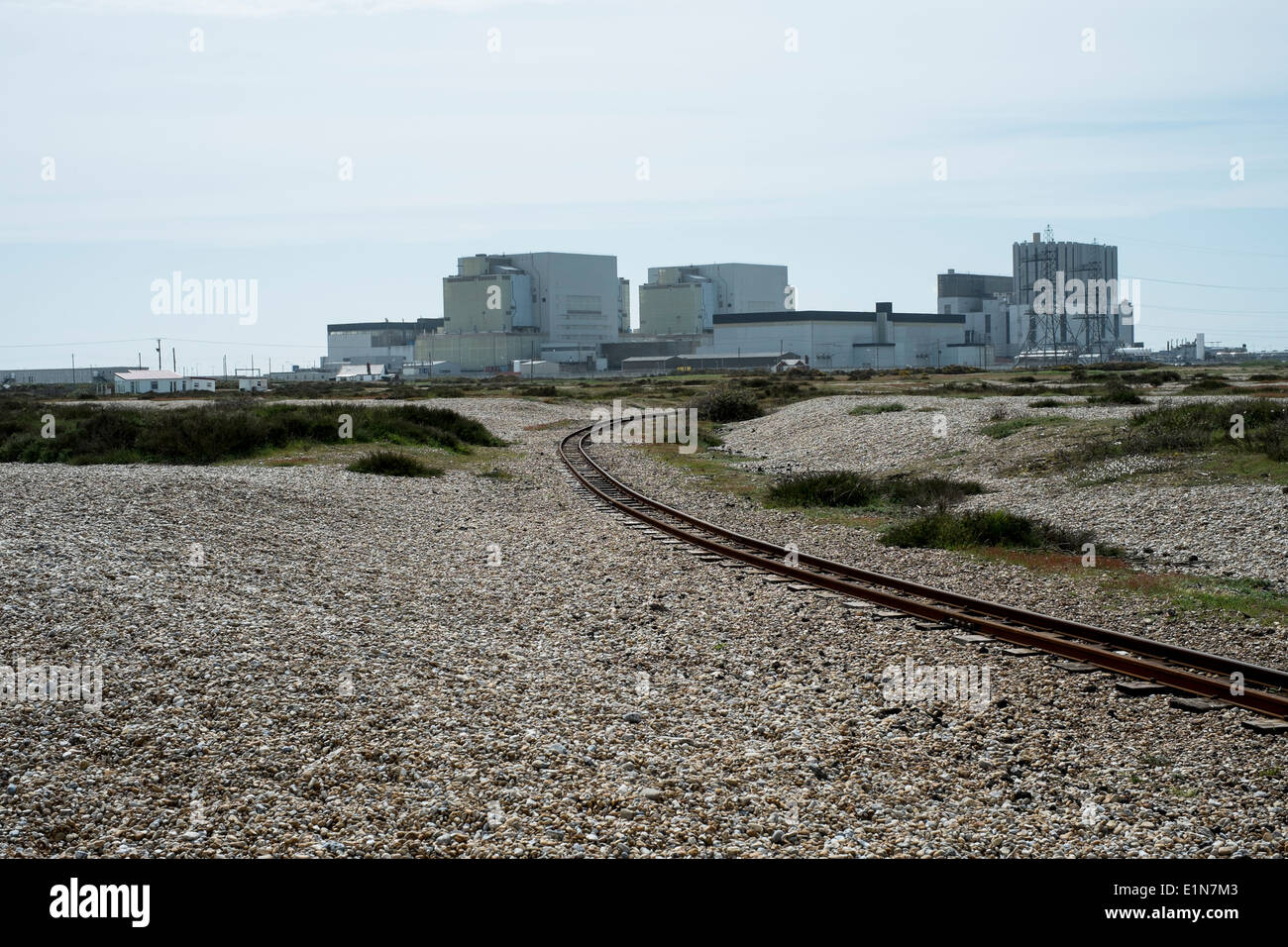Dungeness Nuclear Power station on the shingle coastline of Kent ...
