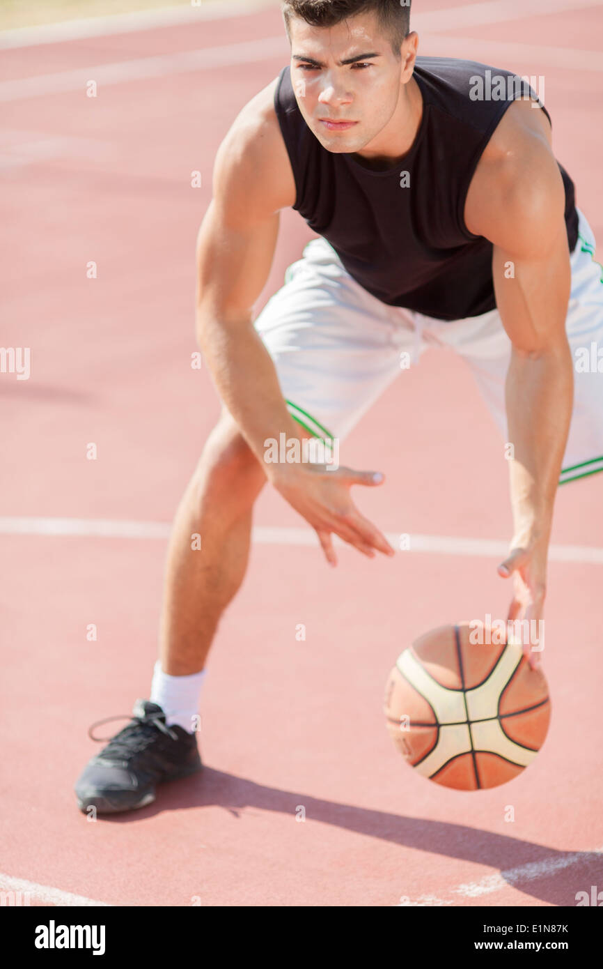 Serious athletic person basketball hi-res stock photography and images ...