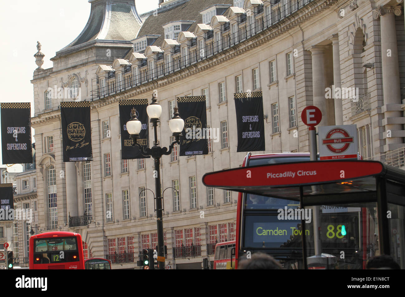Regent Street prepared for the Gumball display Stock Photo - Alamy