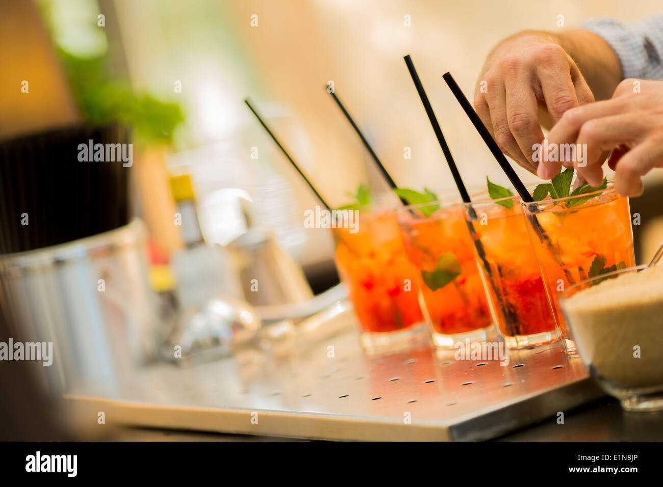 Mixing Cocktails High Resolution Stock Photography and Images - Alamy