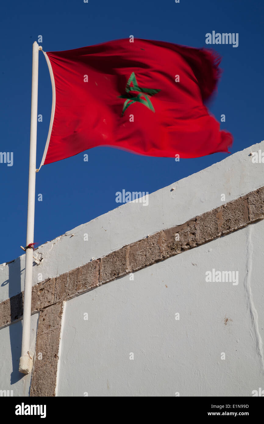 Moroccan National Flag Stock Photo - Alamy
