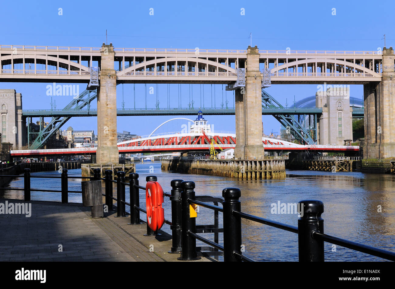 newcastle quay side Stock Photo - Alamy