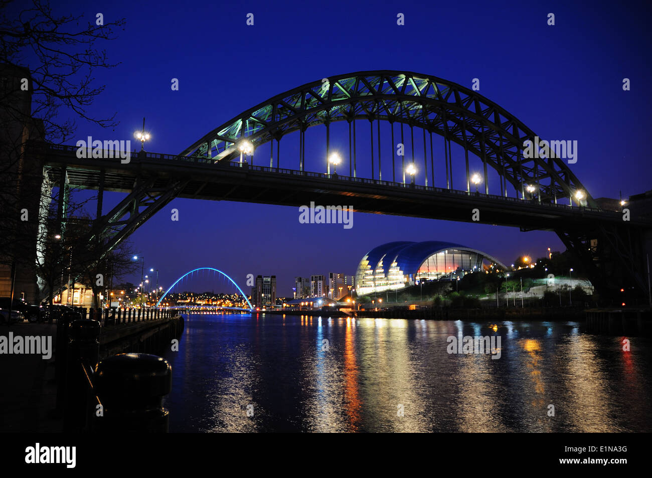 Newcastle quayside bridges hi-res stock photography and images - Alamy