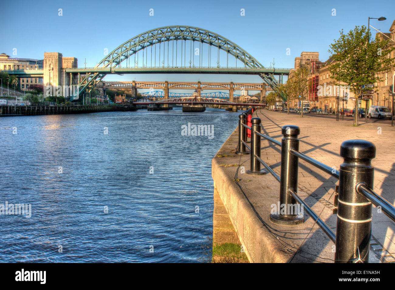 Newcastle quayside bridges hi-res stock photography and images - Alamy