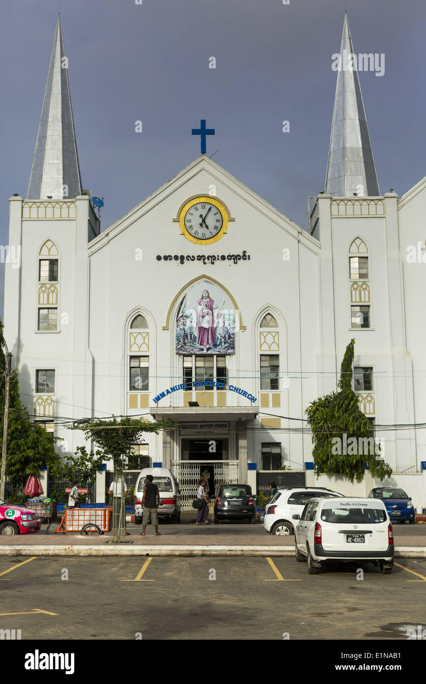 Yangon, Yangon Region, Myanmar. 7th June, 2014. Immanuel Baptist Church ...
