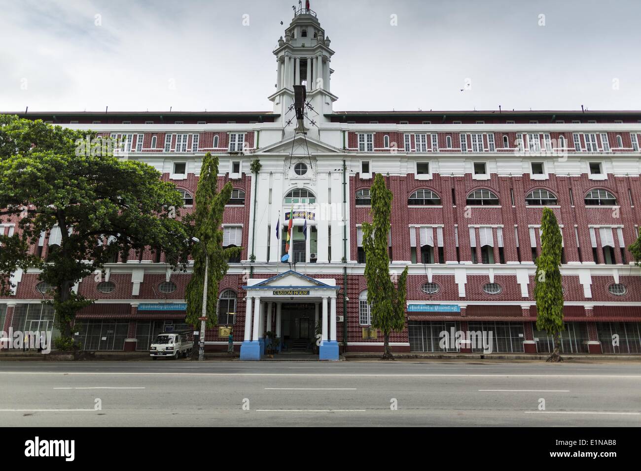 Yangon, Yangon Region, Myanmar. 7th June, 2014. Myanmar Customs House ...
