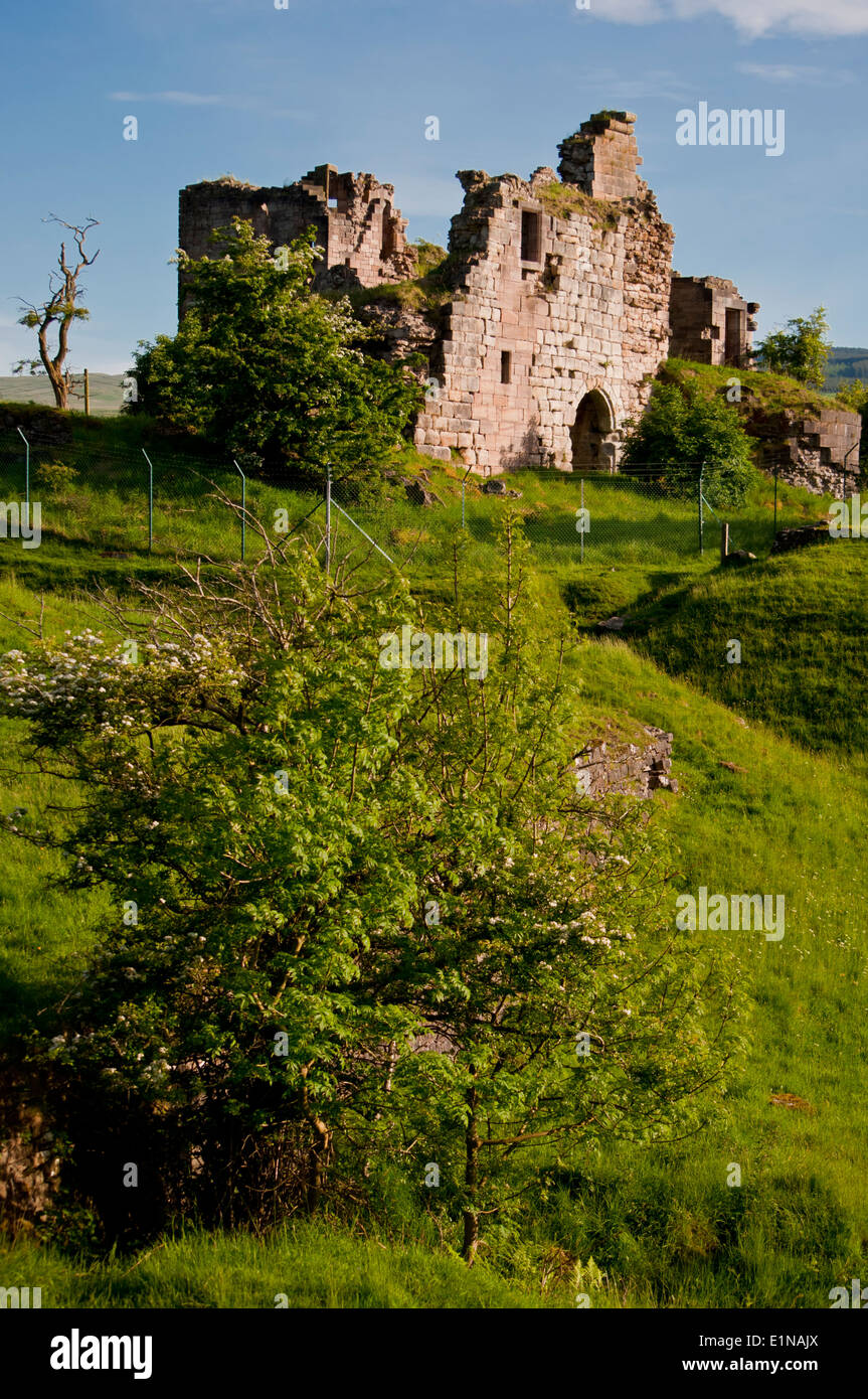 Sanquhar Castle ruin Stock Photo - Alamy