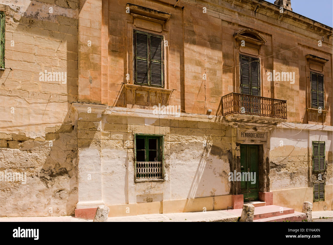 A large, old house in St Julians, Malta Stock Photo - Alamy