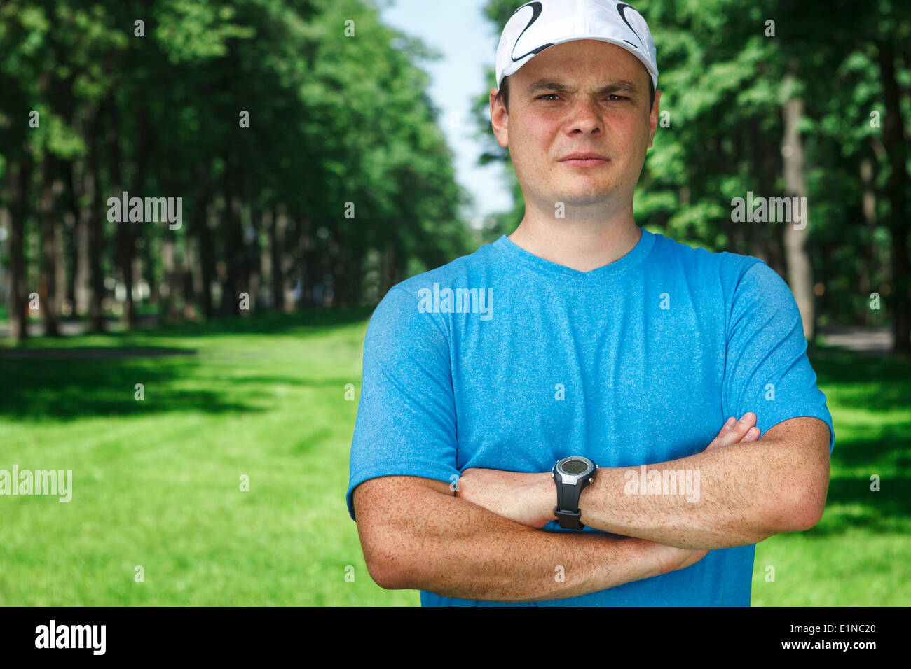 Fitness instructor outdoor portrait Stock Photo - Alamy