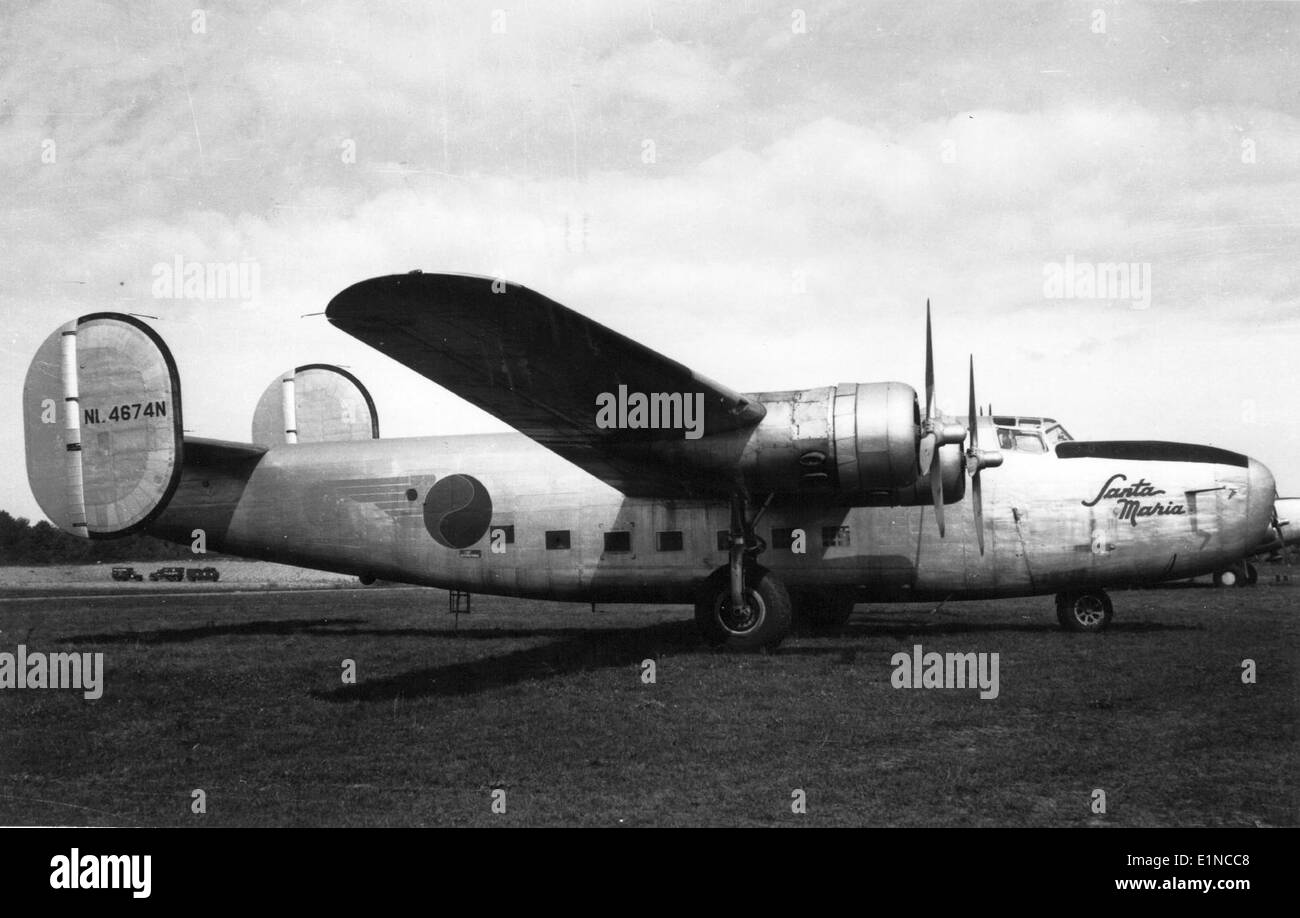 The Consolidated LB-30, AL583, was an American-built long-range bomber ...