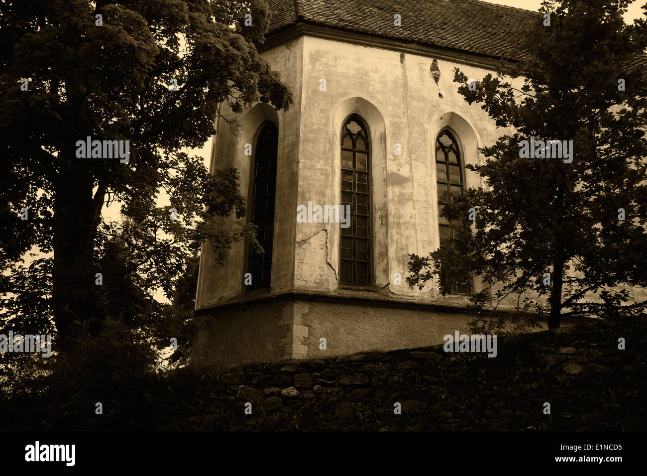 Gothic Castle Chapel at the Benedictine monastery Stift St. Lambrecht ...