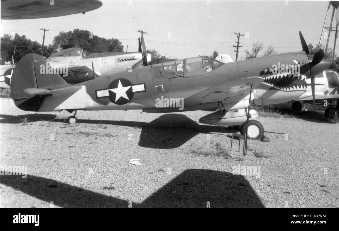 Curtiss P 40n Warhawk Black and White Stock Photos & Images - Alamy