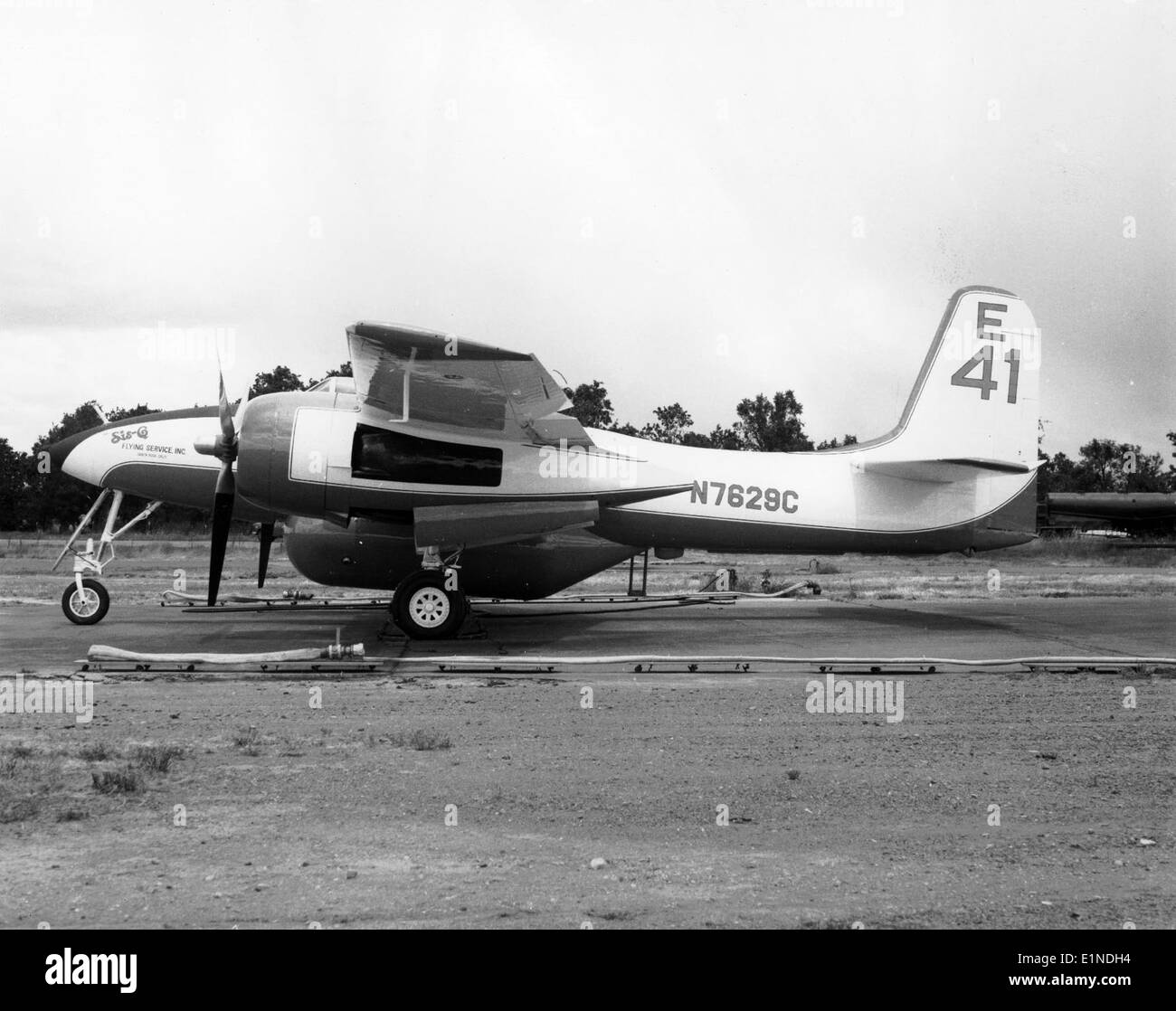 The Grumman F7F Tigercat, seen in this image, is a twin-engine fighter ...