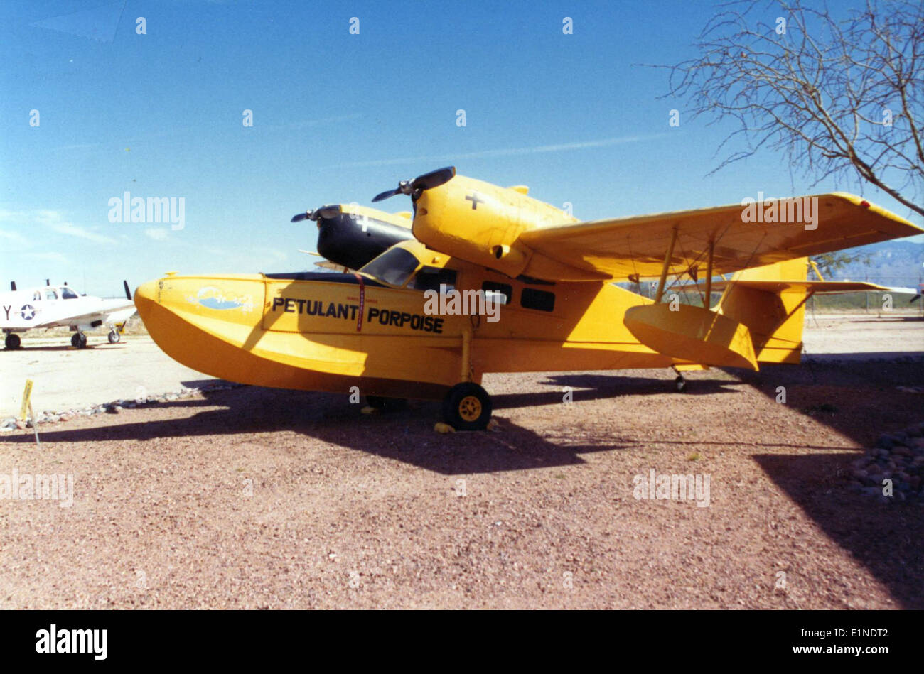 The Grumman J4F-2 Widgeon, serial number 32976, is displayed at the ...