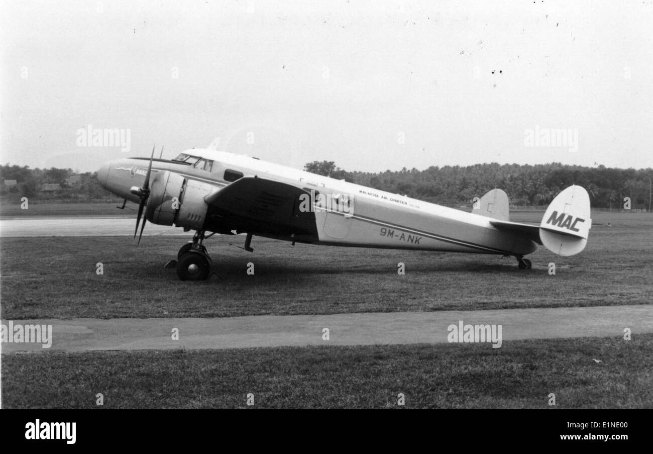The Lockheed 12 Electra Junior, registration number 9M-ANK, was a small ...