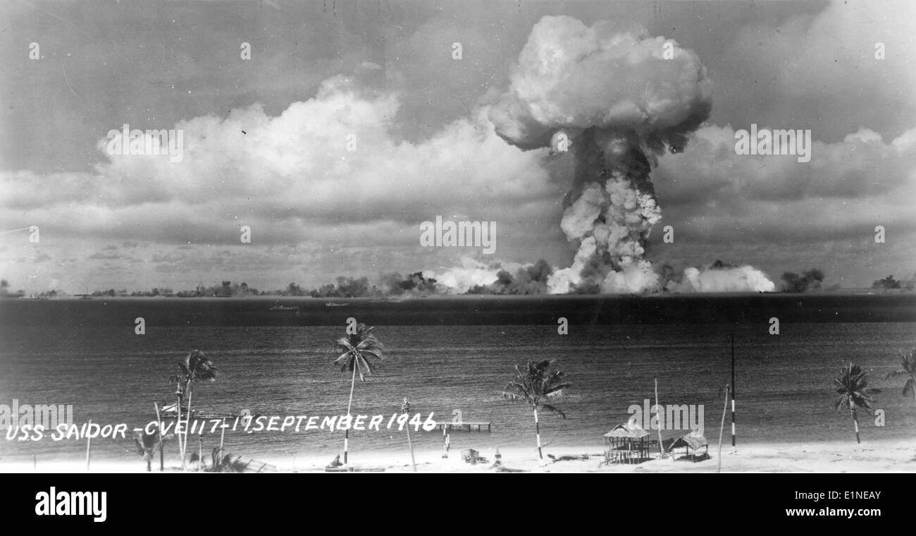 The image from Bikini Atoll, taken by George Drown on September 17 ...