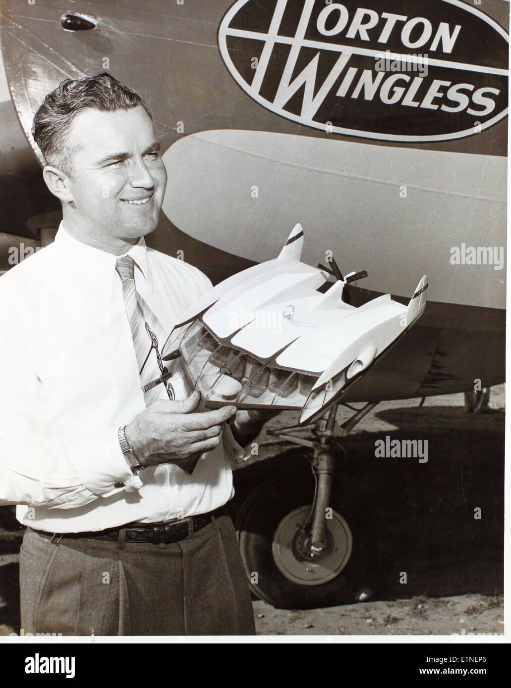 A photo of the Horton HW-X-26-52, a wingless aircraft developed by ...