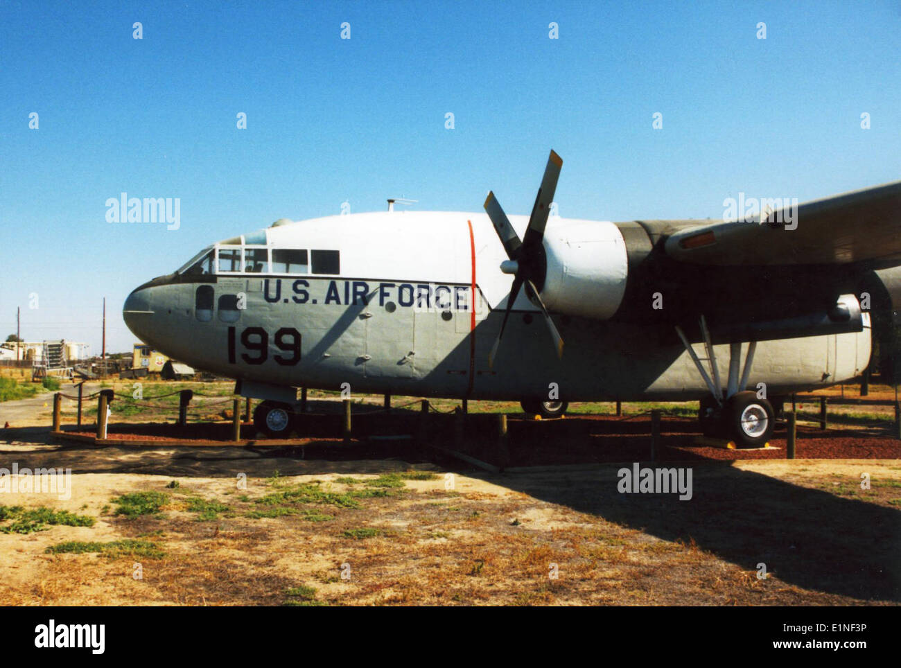 The Fairchild C-119C, serial number 49-0199, is a military transport ...