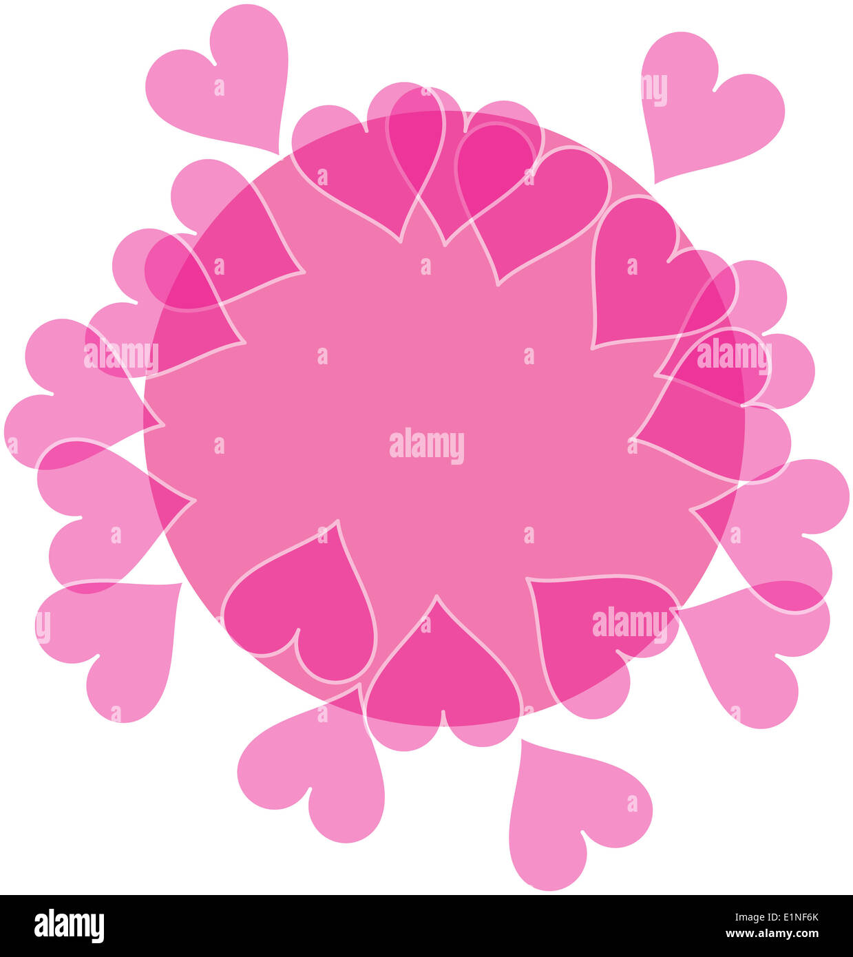 pink heart background with space for text Stock Photo - Alamy