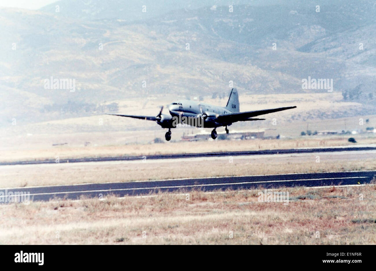 Image of a Curtiss C-46F Commando aircraft, a transport plane used ...