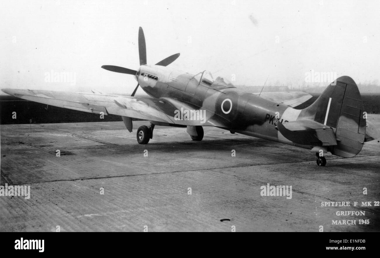 Supermarine Spitfire Mk.22, PK312 Stock Photo - Alamy